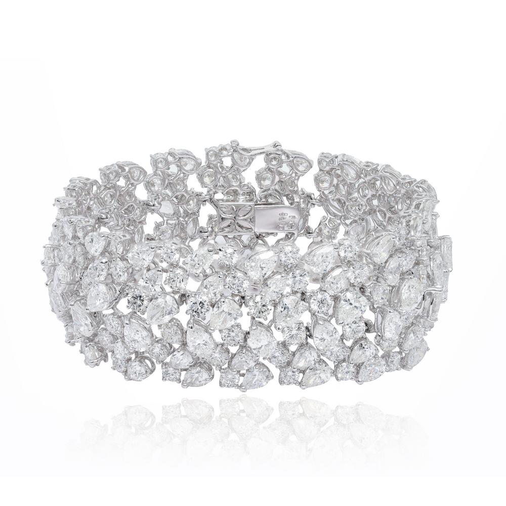 Pear Shaped Diamond Two-fer Necklace | Diana M Jewels 20k + Price Upon ...