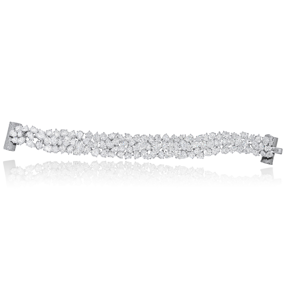 Multi Shaped Diamond Cluster Bracelet | Diana M Jewels 20k + Price Upon ...
